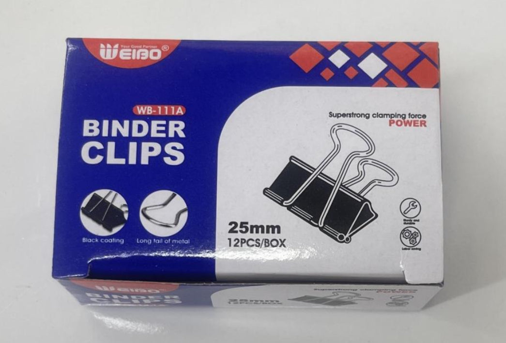 Foldback Binder Clips – 12Pcs – Megamall Online Store
