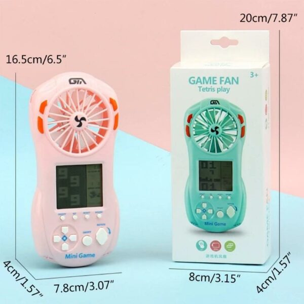 Mini Handheld Fan Game Electric Fan Leisure Fan with Electric Game Scr ...