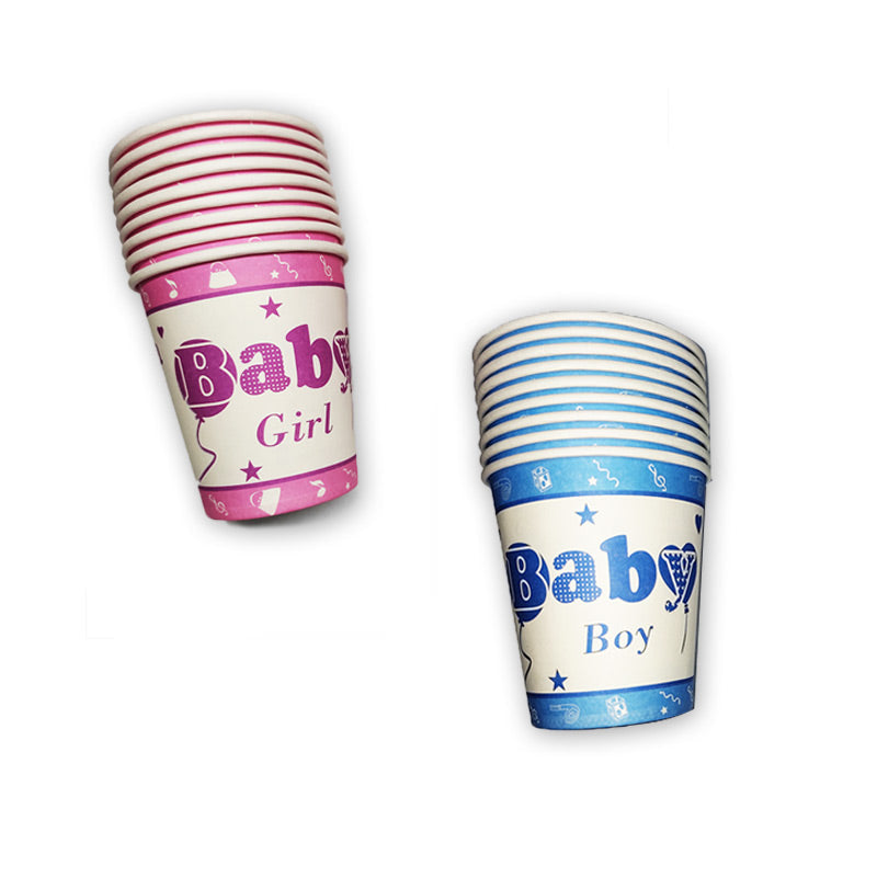 Gender Reveal Party Paper Cups – 10 Pcs Pack – Megamall Online Store
