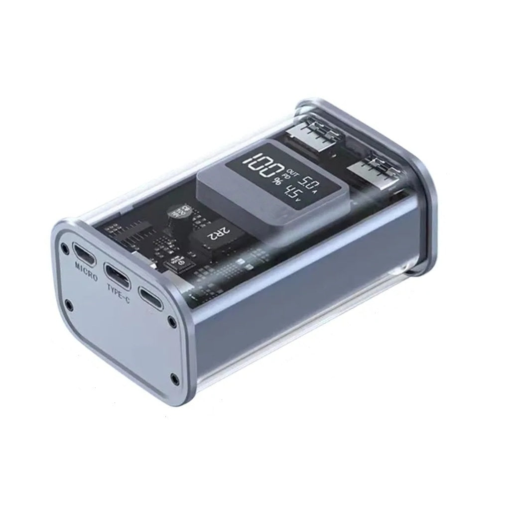 Treqa TR-956 Transparent Power Bank With PD Charge 4 IN 1 10000Mah ...