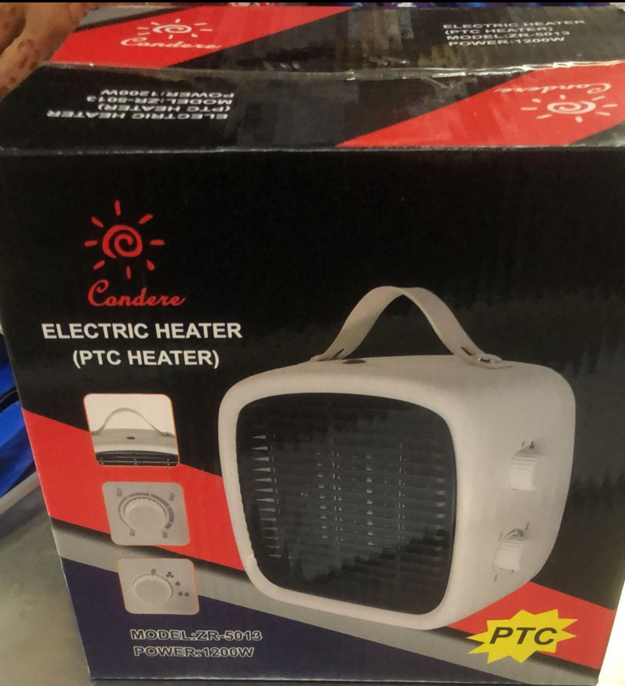 Condere PTC Electric Heater-1200W – Megamall Online Store