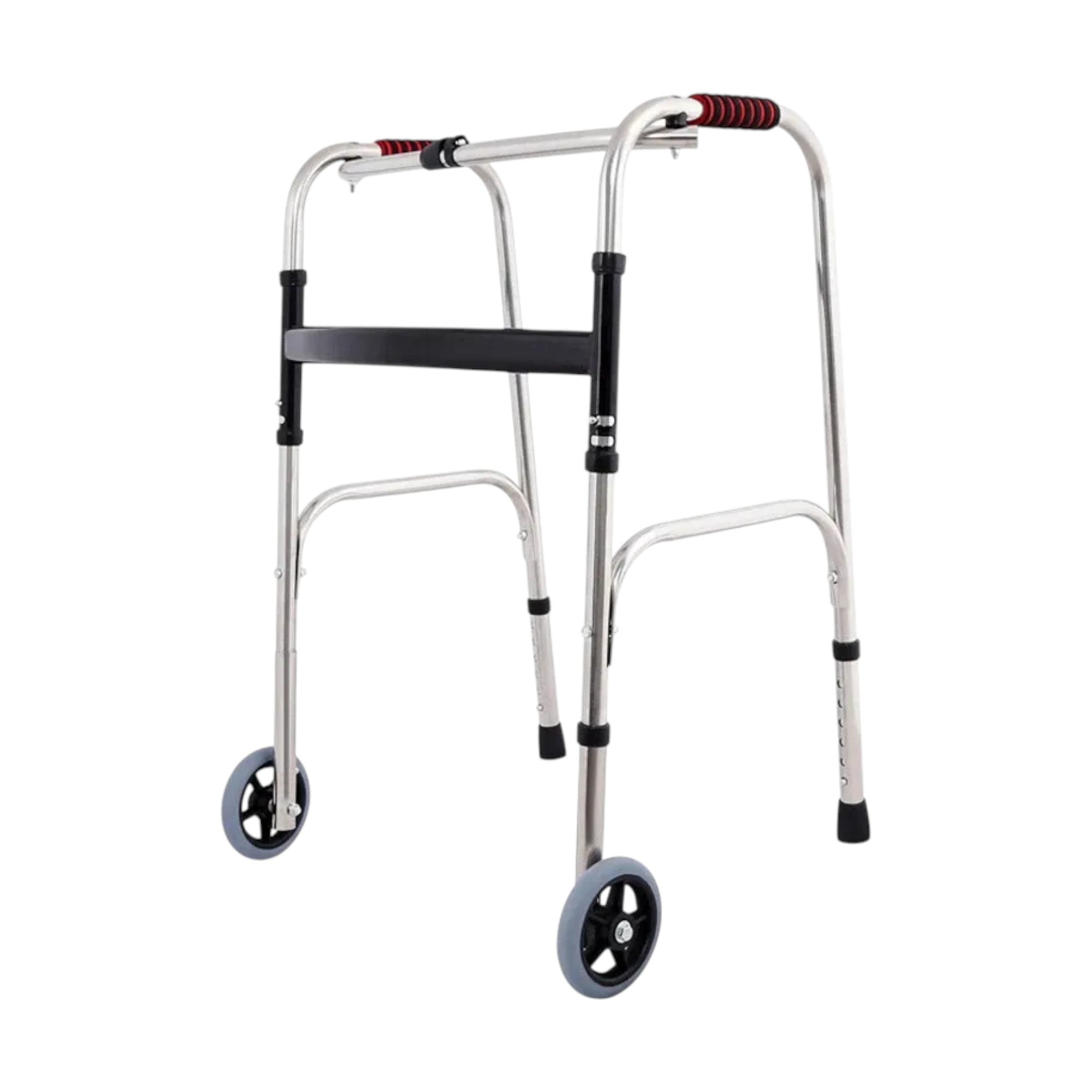 MHome Folding Walking Frame – Lightweight Adjustable Height Walker wit ...