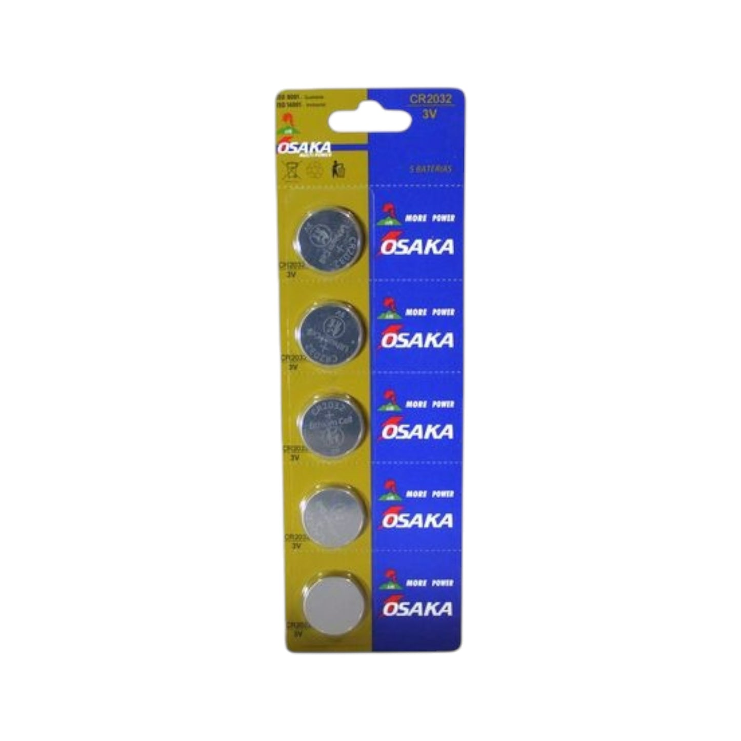 Osaka CR2032 3V Lithium Coin Battery – Pack of 5 – Megamall Online Store