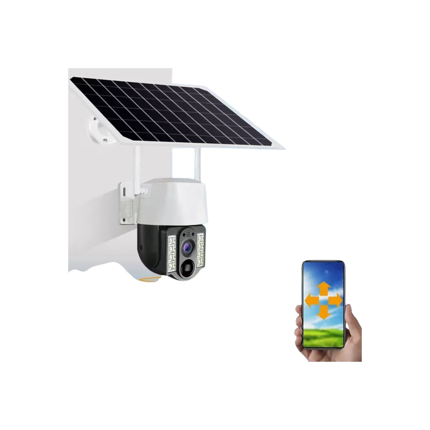 MTech Aerbes AB-JK69-W WiFi 3MP Dual-Light Solar Camera With Two-Way ...