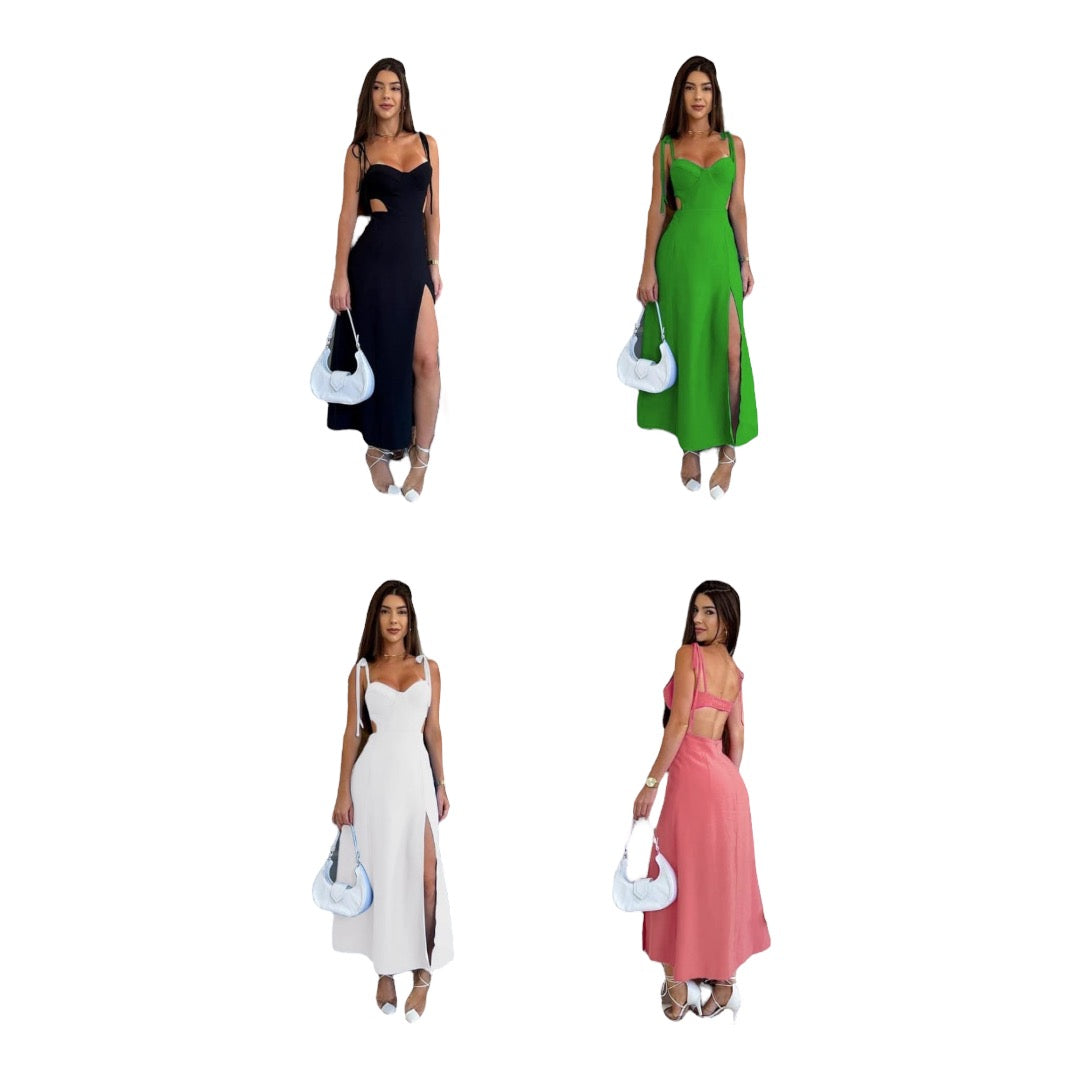 Cotton Tube Dress Midi Long Sleeve Dresses for Women Summer Dresses Cu ...