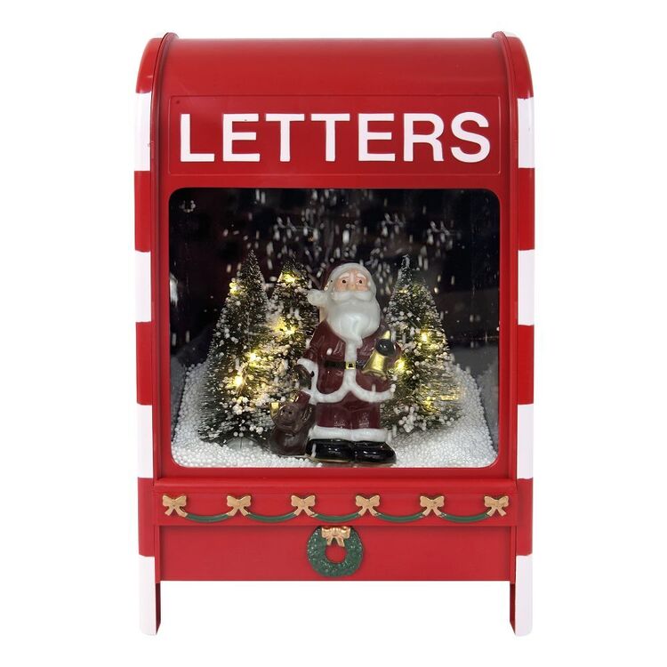 LED Musical Santa Letter Box Christmas Decoration 37cm – Megamall ...