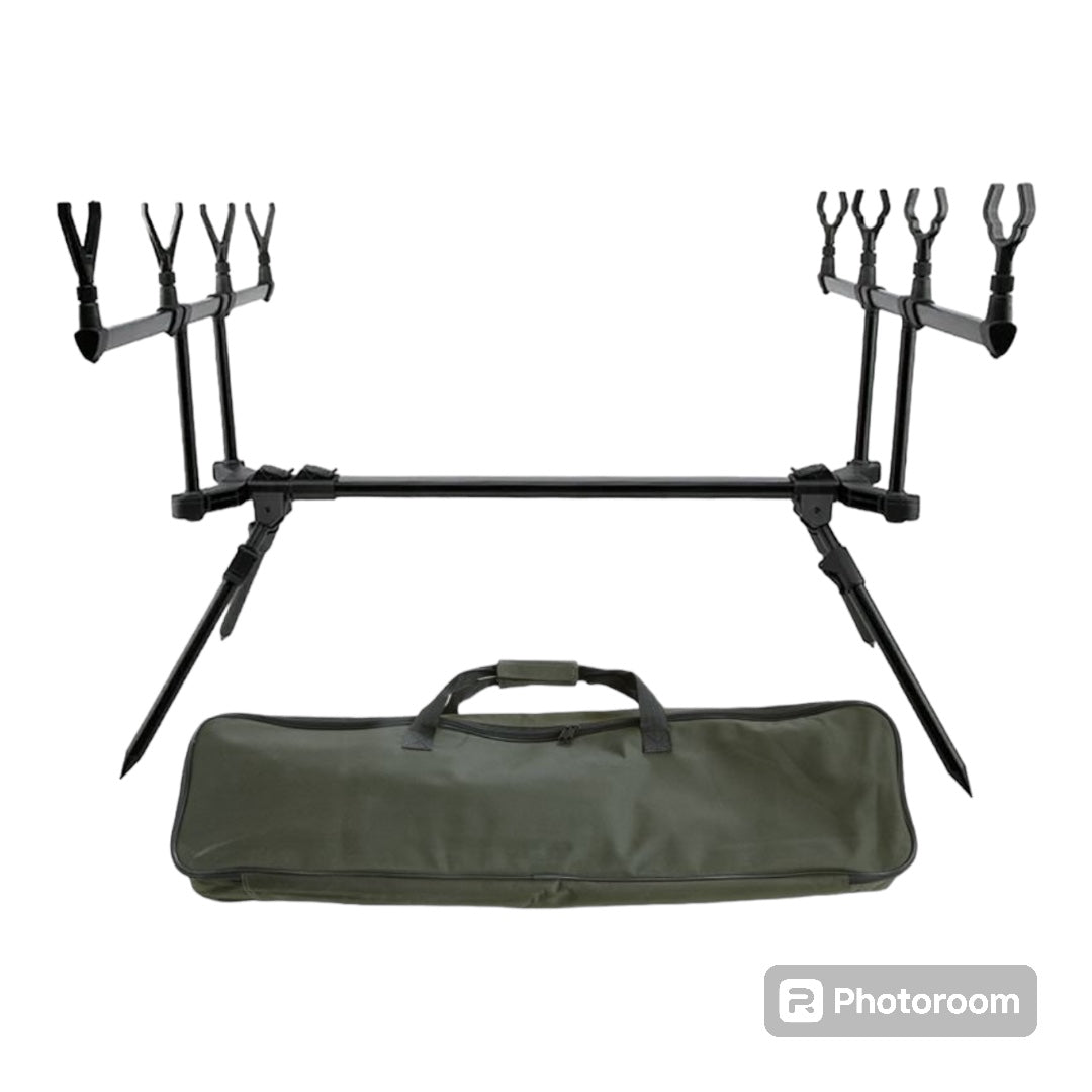 Pro Adjustable Carp Fishing 4-Rod Pod With Bag – Megamall Online Store
