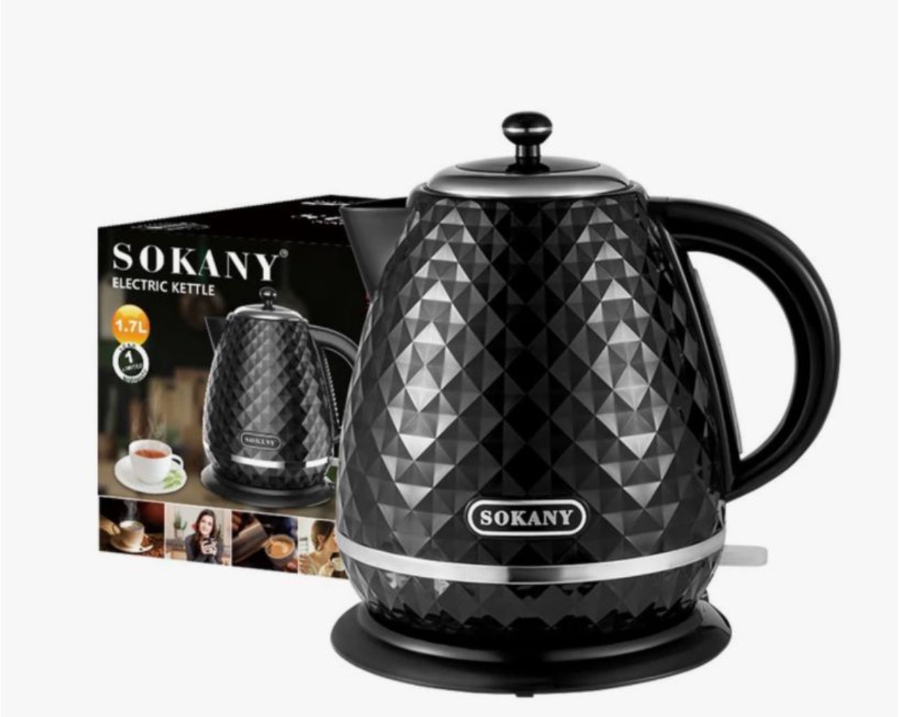 Sokany Electric Kettle 1.7L – Megamall Online Store
