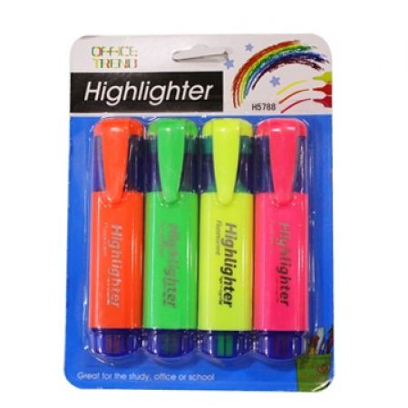 4 Piece Highlighter Pen Set – Megamall Online Store