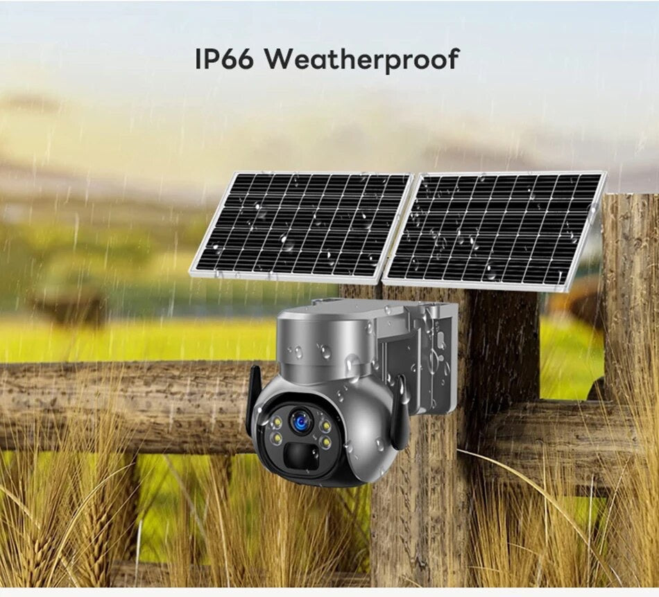 Outdoor wifi/4G Sim Card Camera Mini Solar Panel Security Surveillance ...