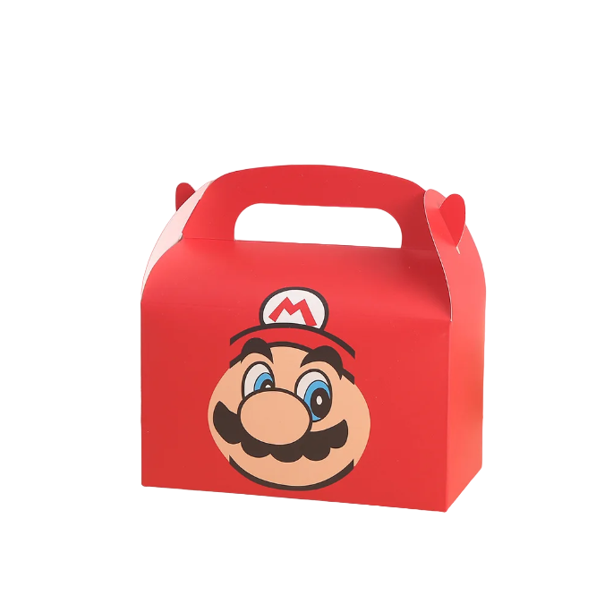 Super Mario Bros. Theme Party Boxes- 12 Boxes / Various Colours ...