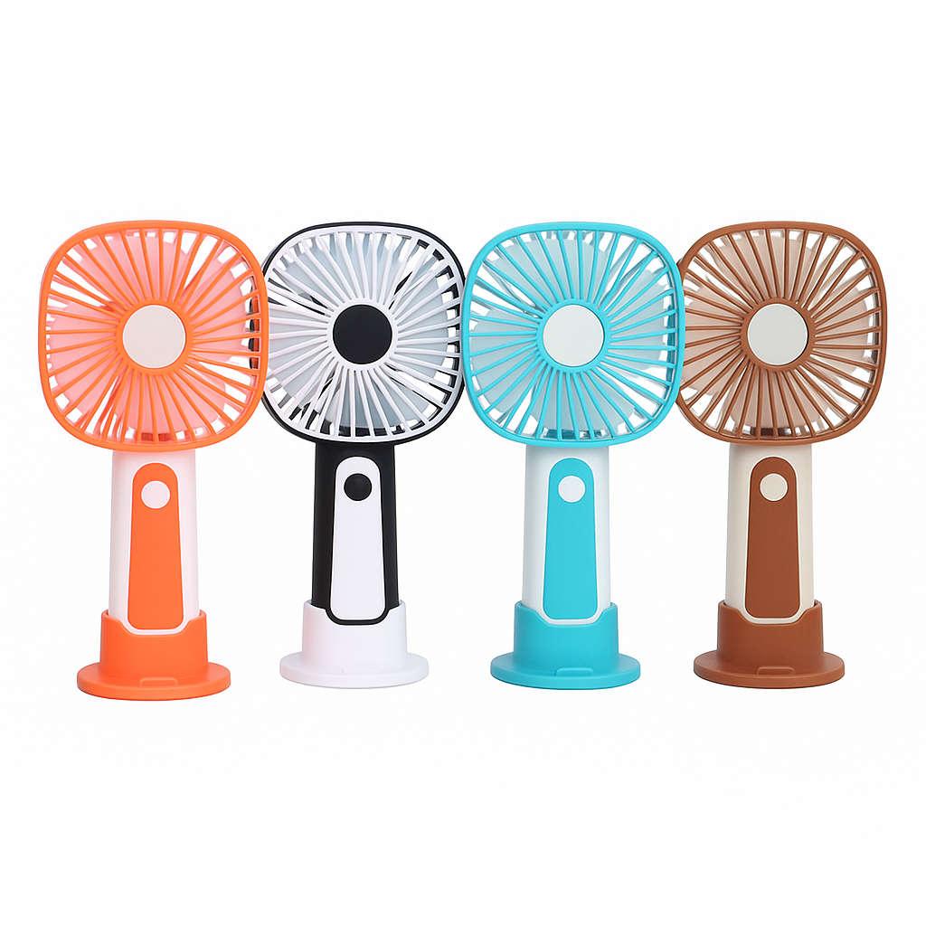 Mini Handheld Fan – 3-Speed USB Rechargeable – Megamall Online Store