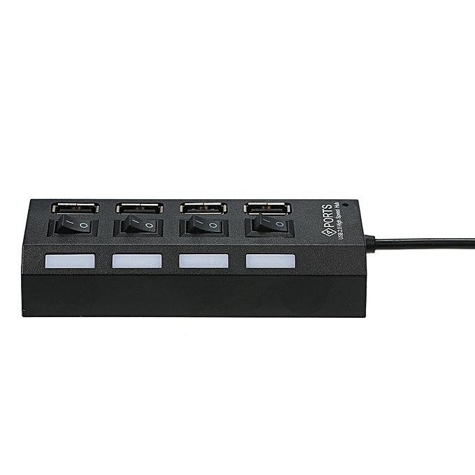 Treqa USB 4 Ports To USB 2.0 Hub With Switch – Megamall Online Store
