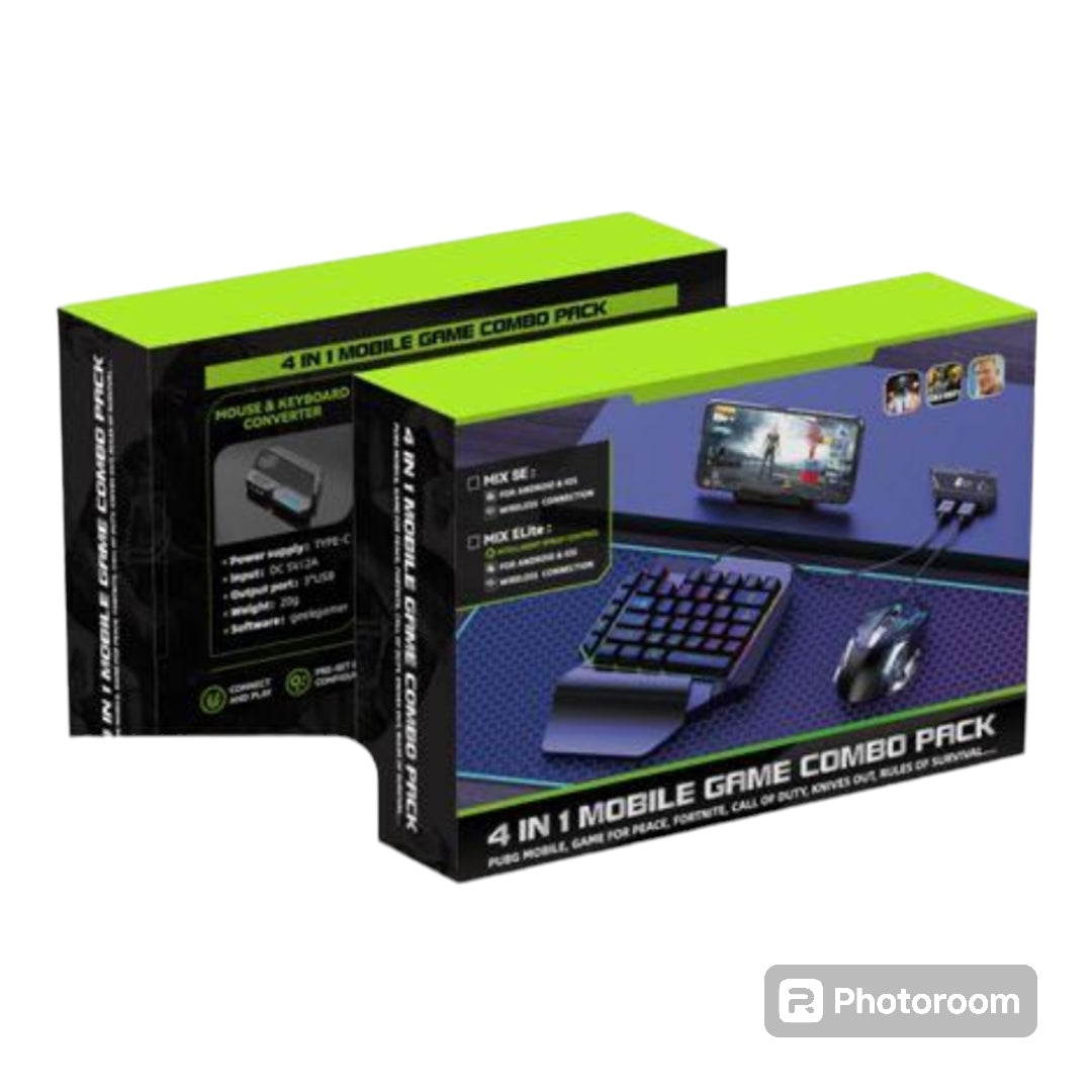 4 IN 1 Mobile Game Combo Pack for Android & iOS (Keyboard & Mouse ...
