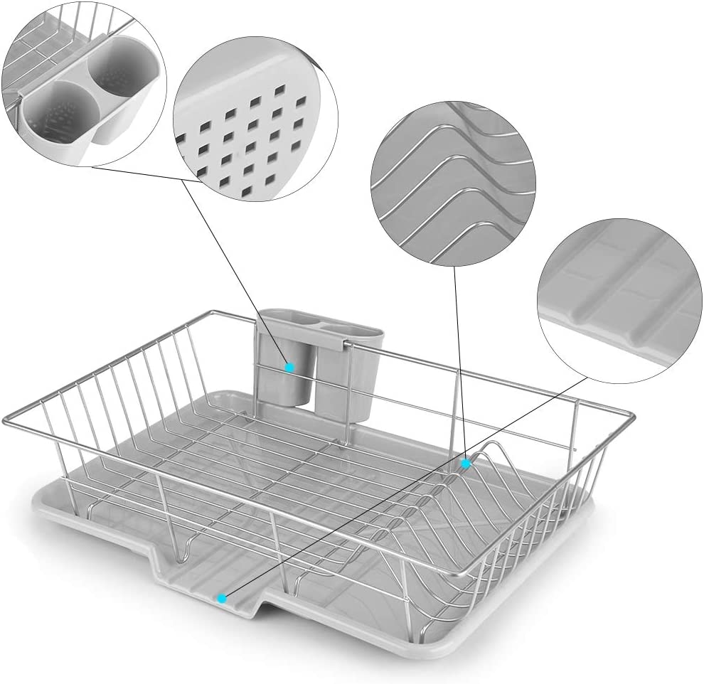 Metal Kitchen Counter Dish Drainer Rack – Megamall Online Store
