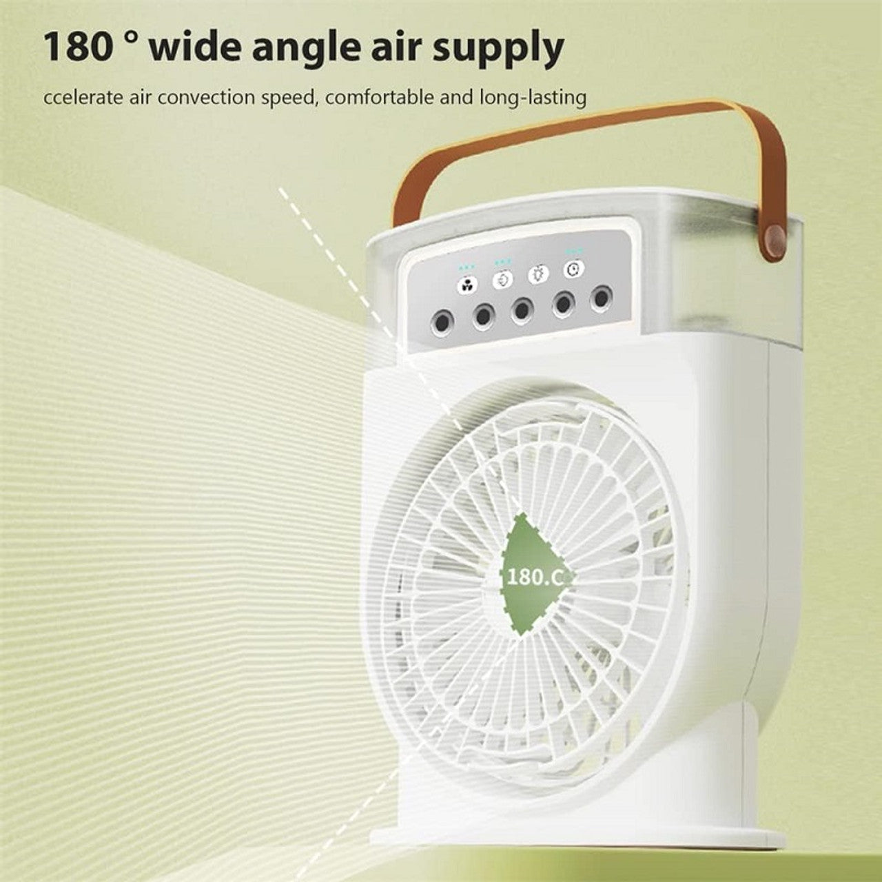 Portable Air Conditioner Fan, Mini Evaporative Air Cooler with 7 Color ...