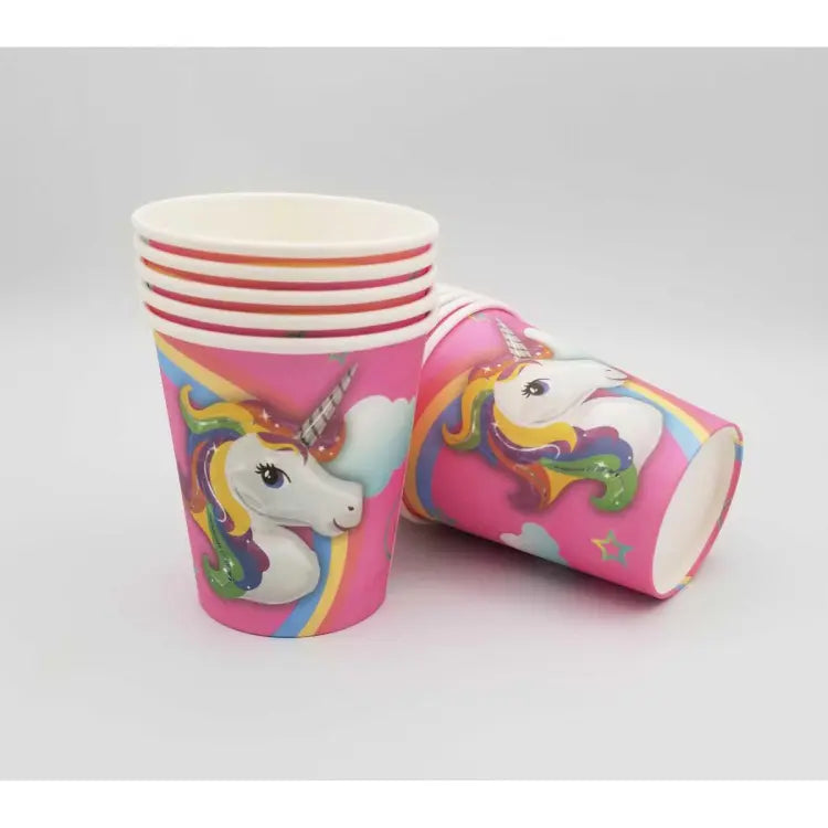 Unicorn Party Theme Paper Cups - 4 Colour Options (10pc) – Megamall ...