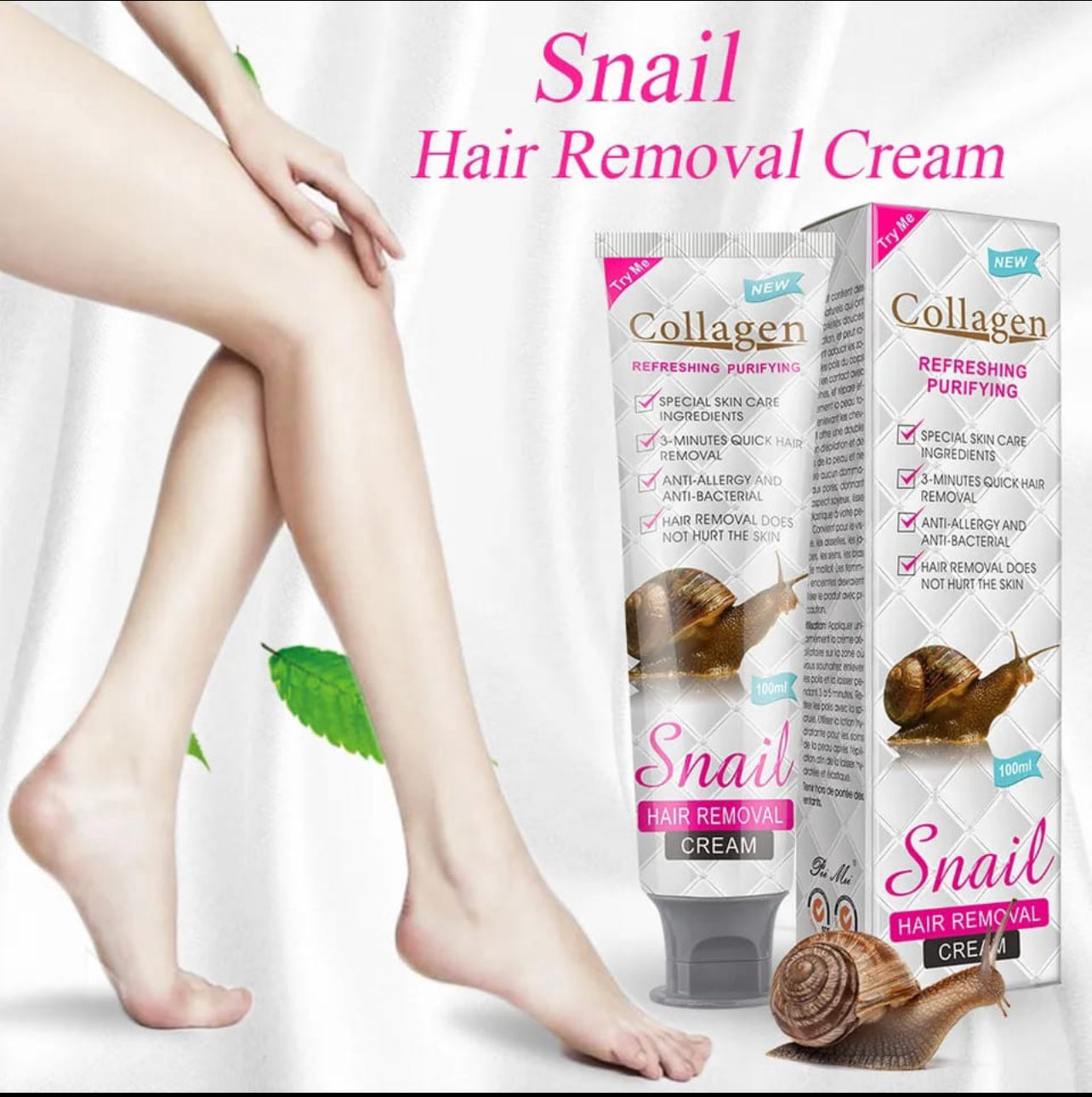 Snail Hair Removal Cream With Collagen – Megamall Online Store