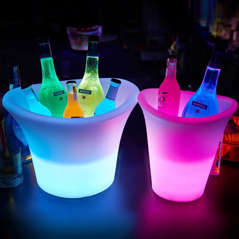 LED Ice Bucket with Bluetooth Speaker – 7 Colours Changing Luminous Dr ...