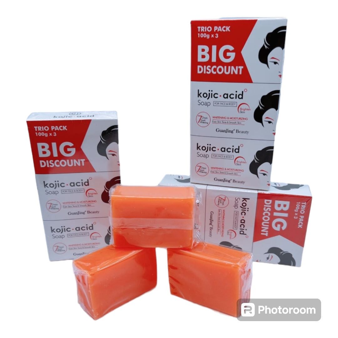 Kojic Acid Soap Skin Lightening - 3pcs Pack – Megamall Online Store