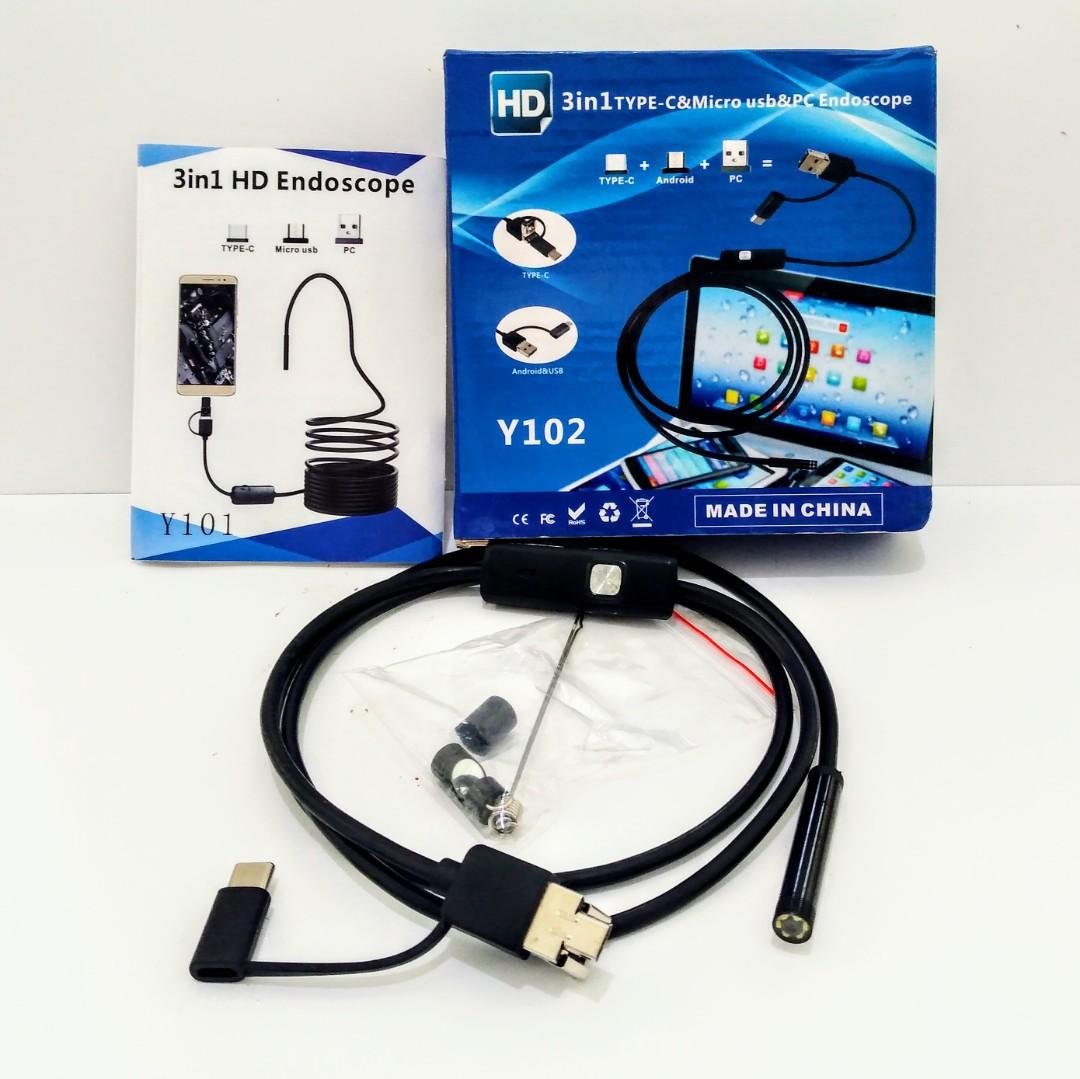 USB Endoscope (for Old Android, Windows, and Mac OS Only!) HD ...