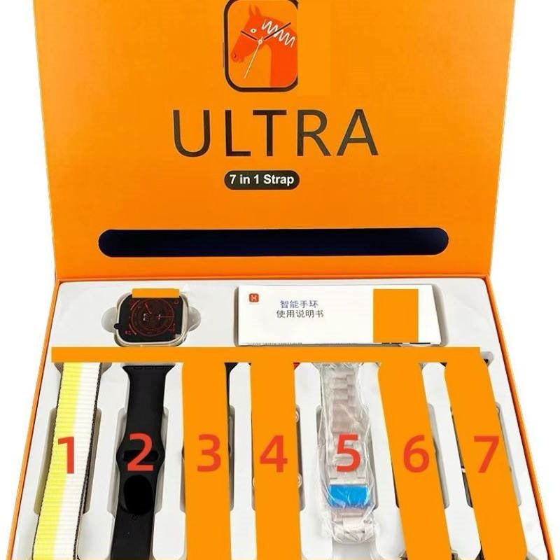 7 In 1 Ultra Smartwatch Combo Offer | Premium Box Packing 7 Straps Wit ...