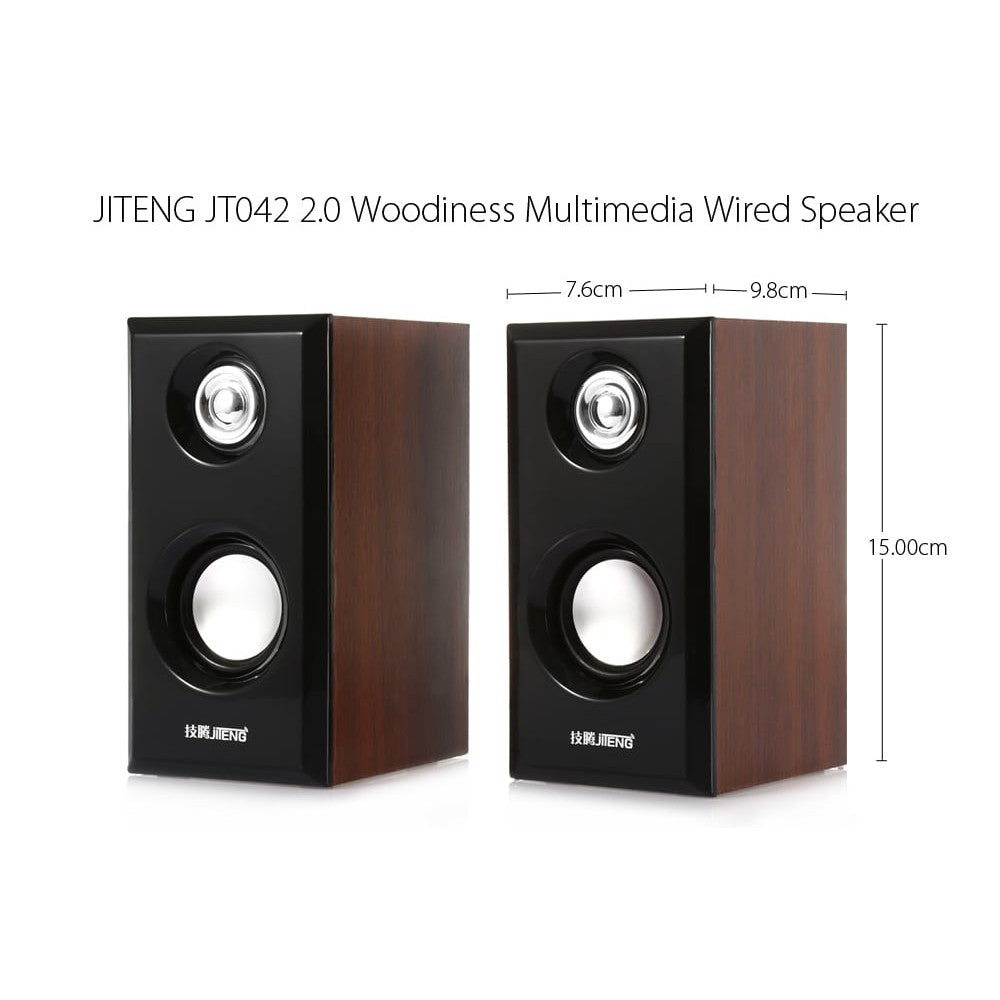JITENG JT-092 2.0 Woodiness Multimedia Computer Speaker – Megamall ...