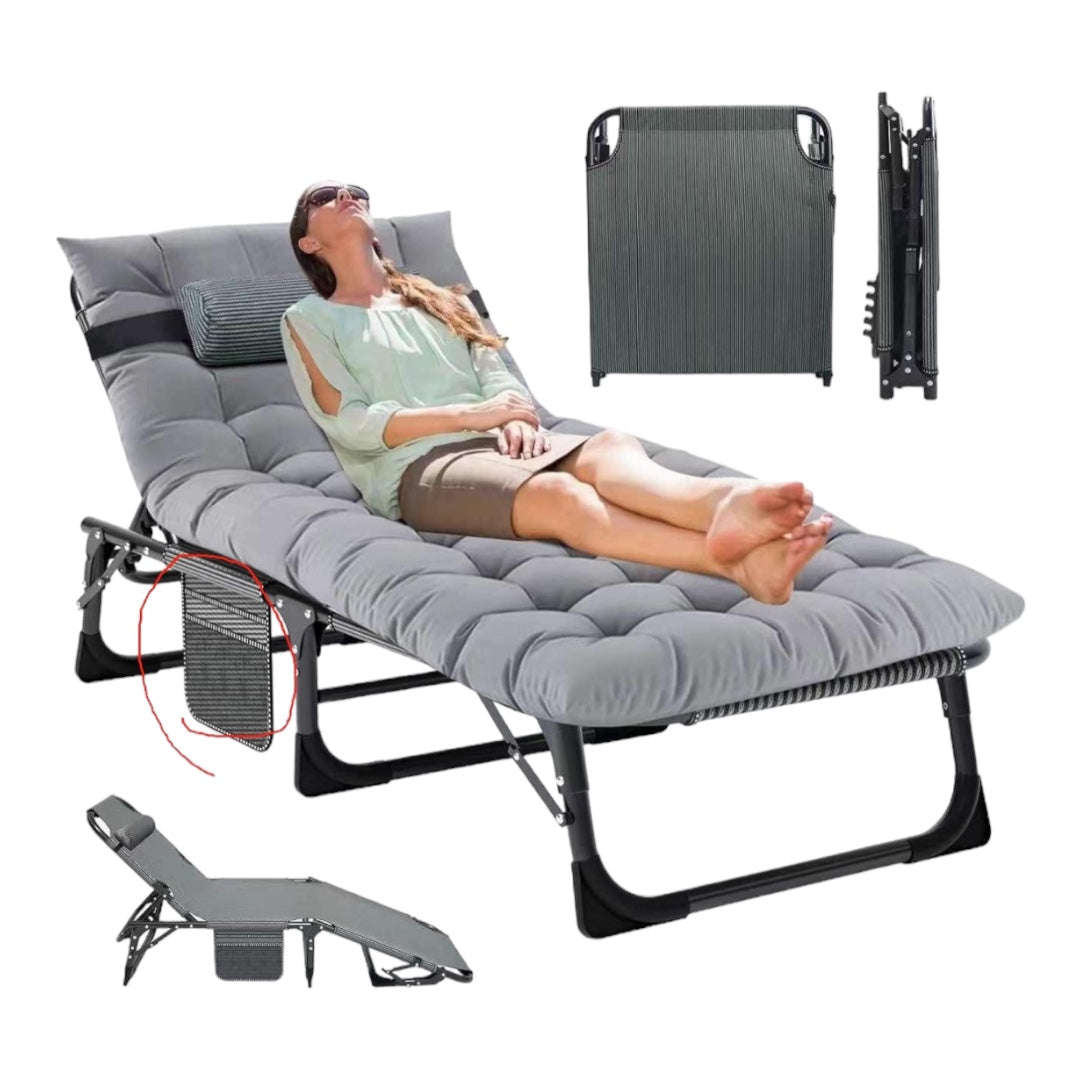 Camping Cot Outdoor Bed Foldable & Adjustable – Megamall Online Store