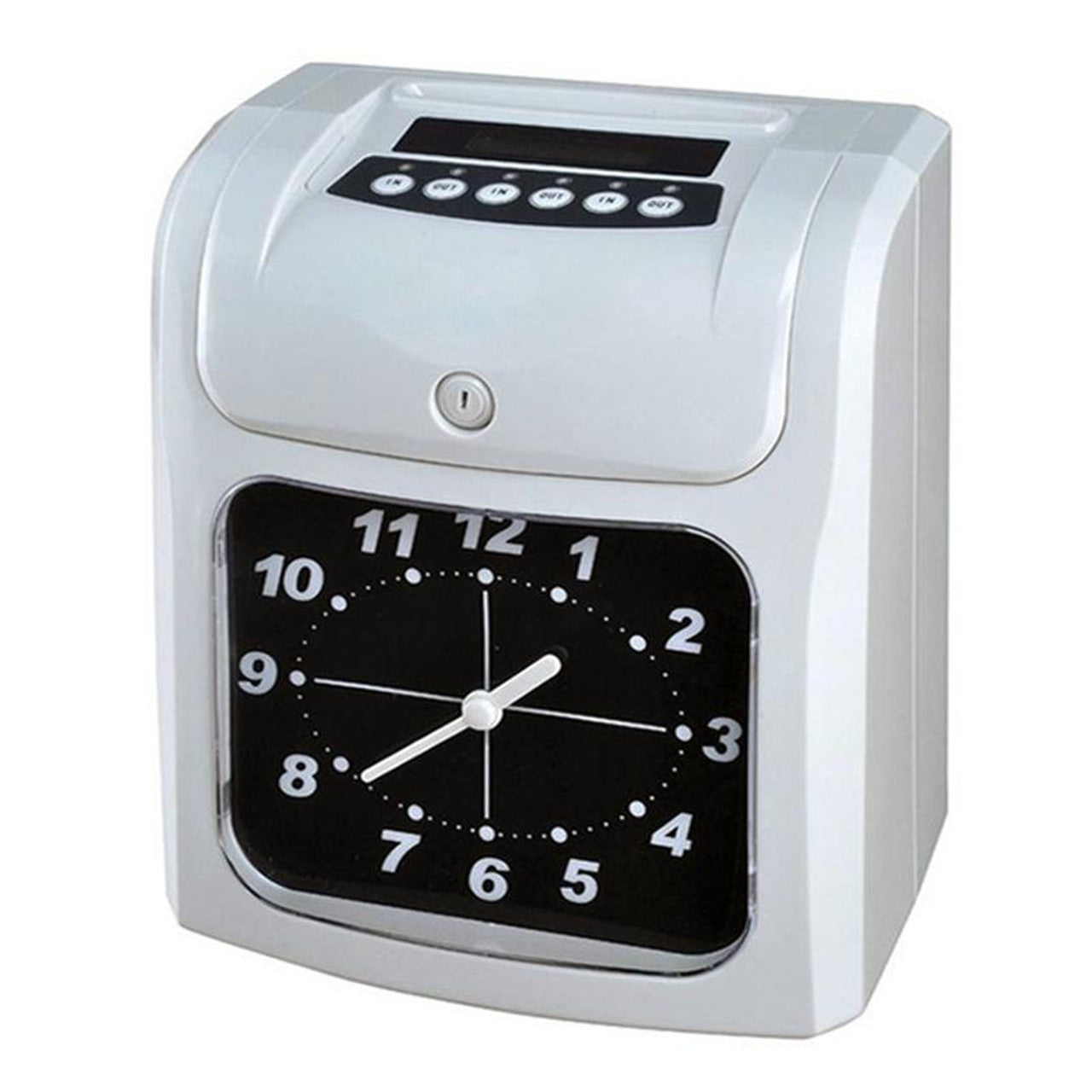 Electronic Time Clock Paper Card English Attendance Machine Punch Mach ...