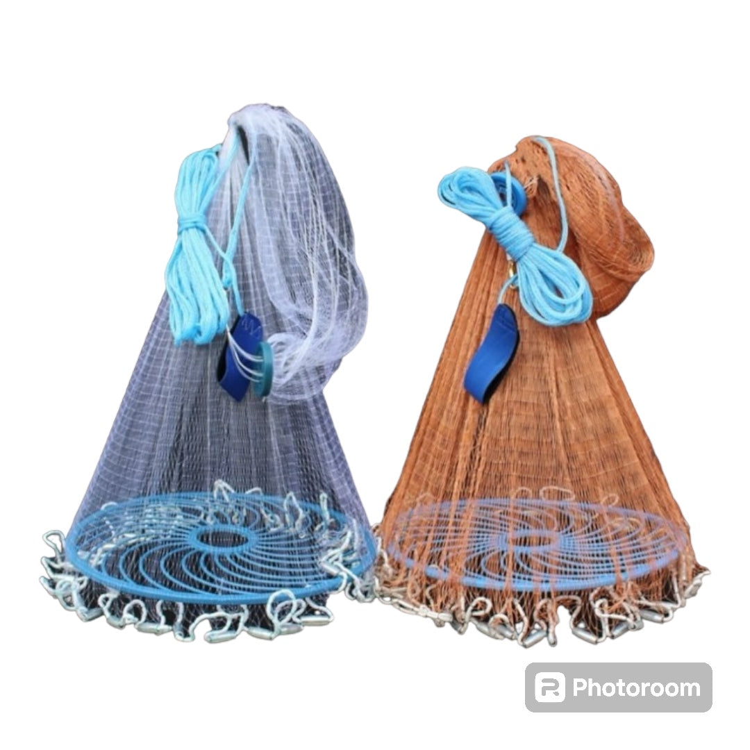 Easy Throw Cast Net Fishing Mesh Fishing Tackle, 1.2m – Megamall Online ...