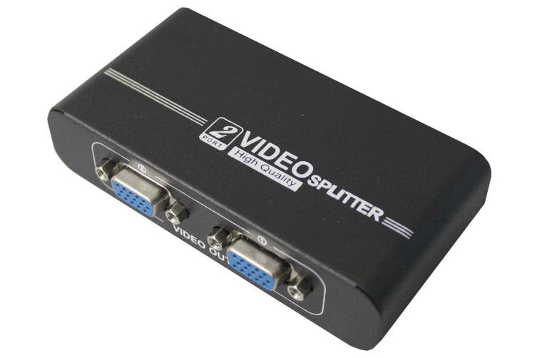 1 To 2 Port Vga Splitter High Resolution Support 1920 X 1440 550Mhz Vi ...