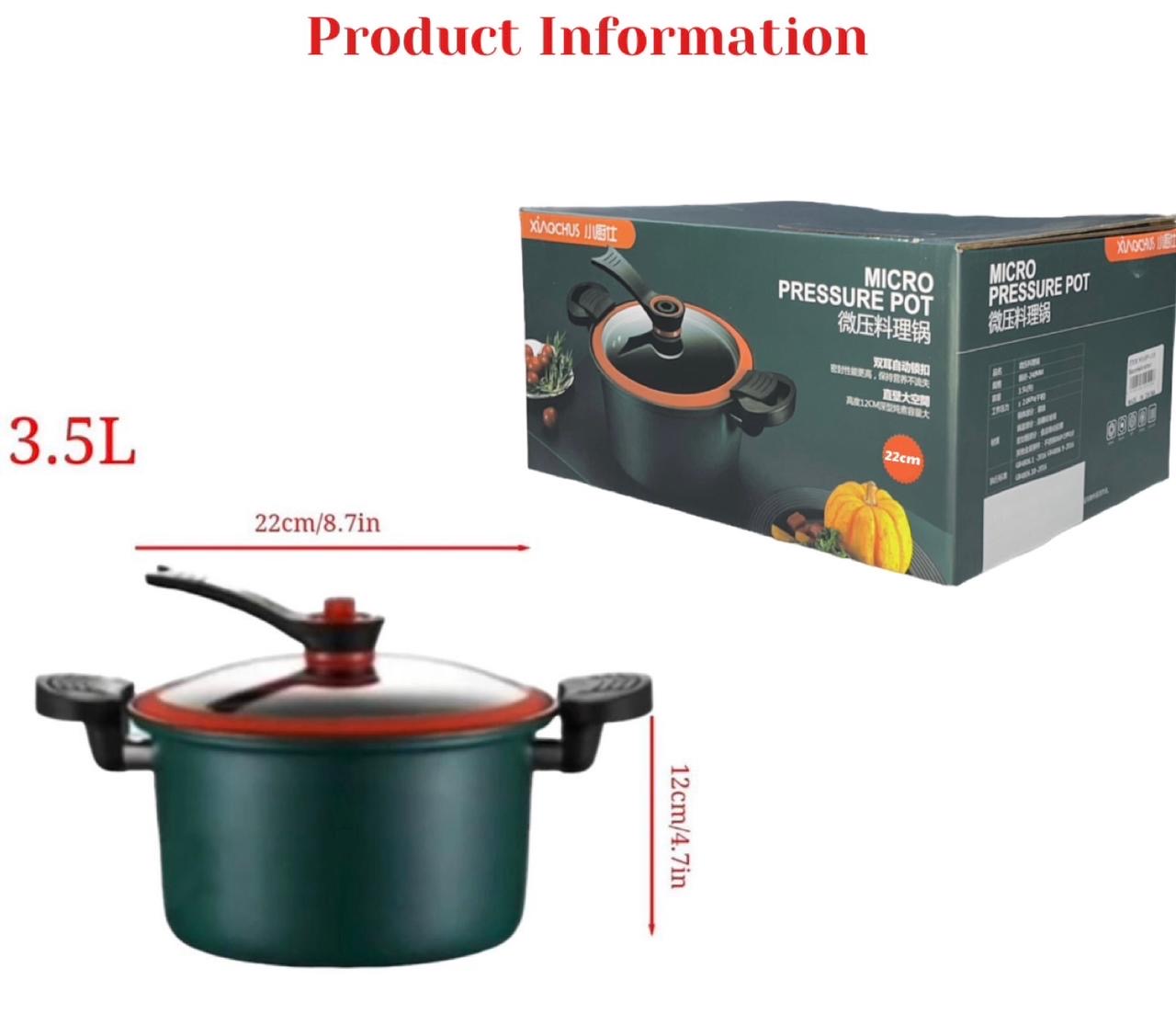Micro Pressure Cooking Pot – Megamall Online Store
