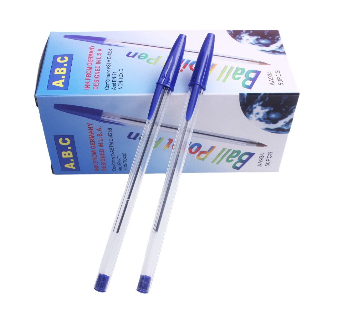 A.B.C Crystal Ballpoint Pens - Blue (Box of 50) – Megamall Online Store
