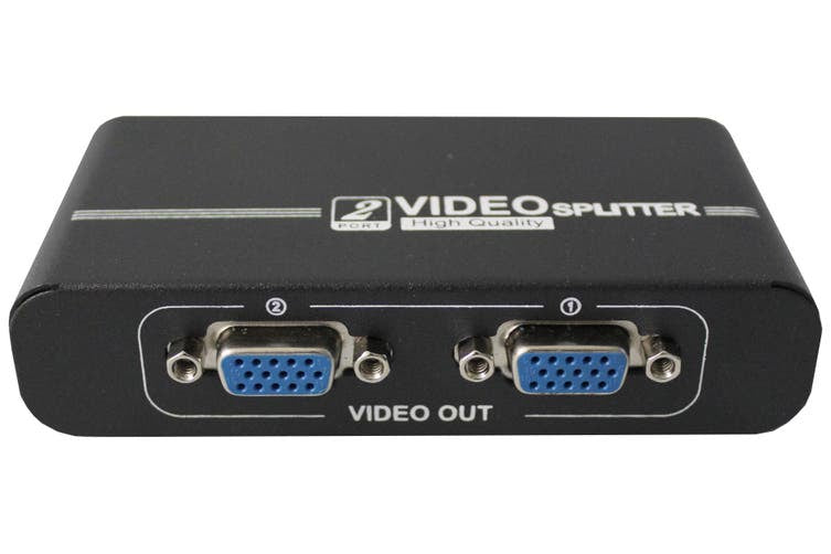 1 To 2 Port Vga Splitter High Resolution Support 1920 X 1440 550Mhz Vi ...