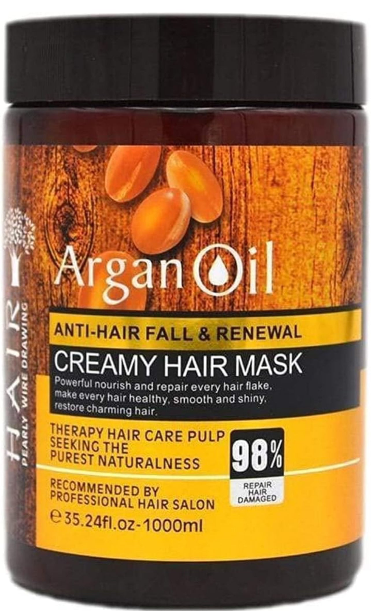 Argan Oil Anti Hair Fall & Renewal Creamy Hair Mask - 1000ml – Megamall ...