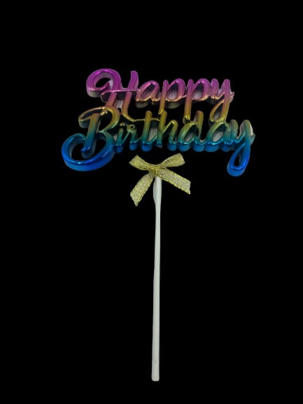 Plastic Happy Birthday Cake Topper – Megamall Online Store