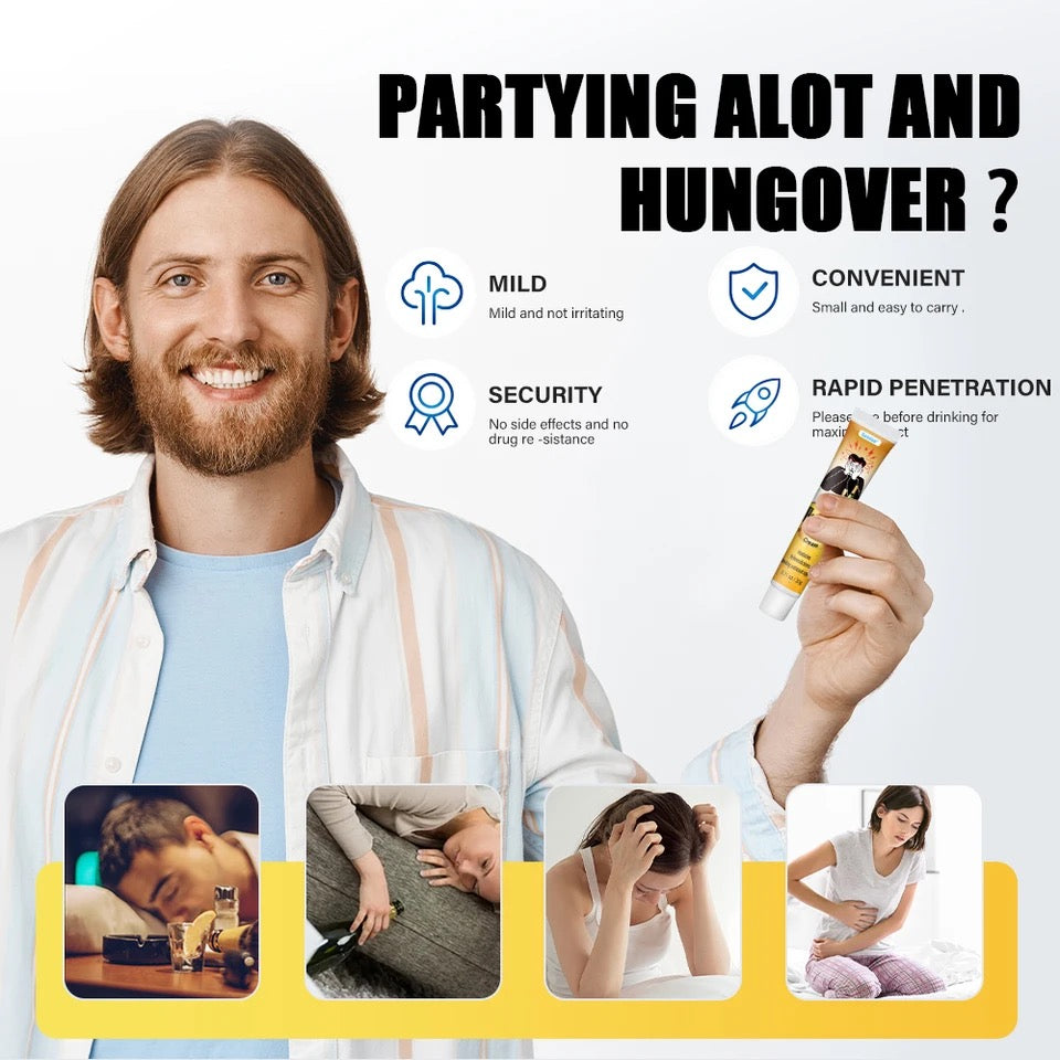 Sumifun Hangover Cream Anti Alcohol Headache Dizziness Relief Ointment ...
