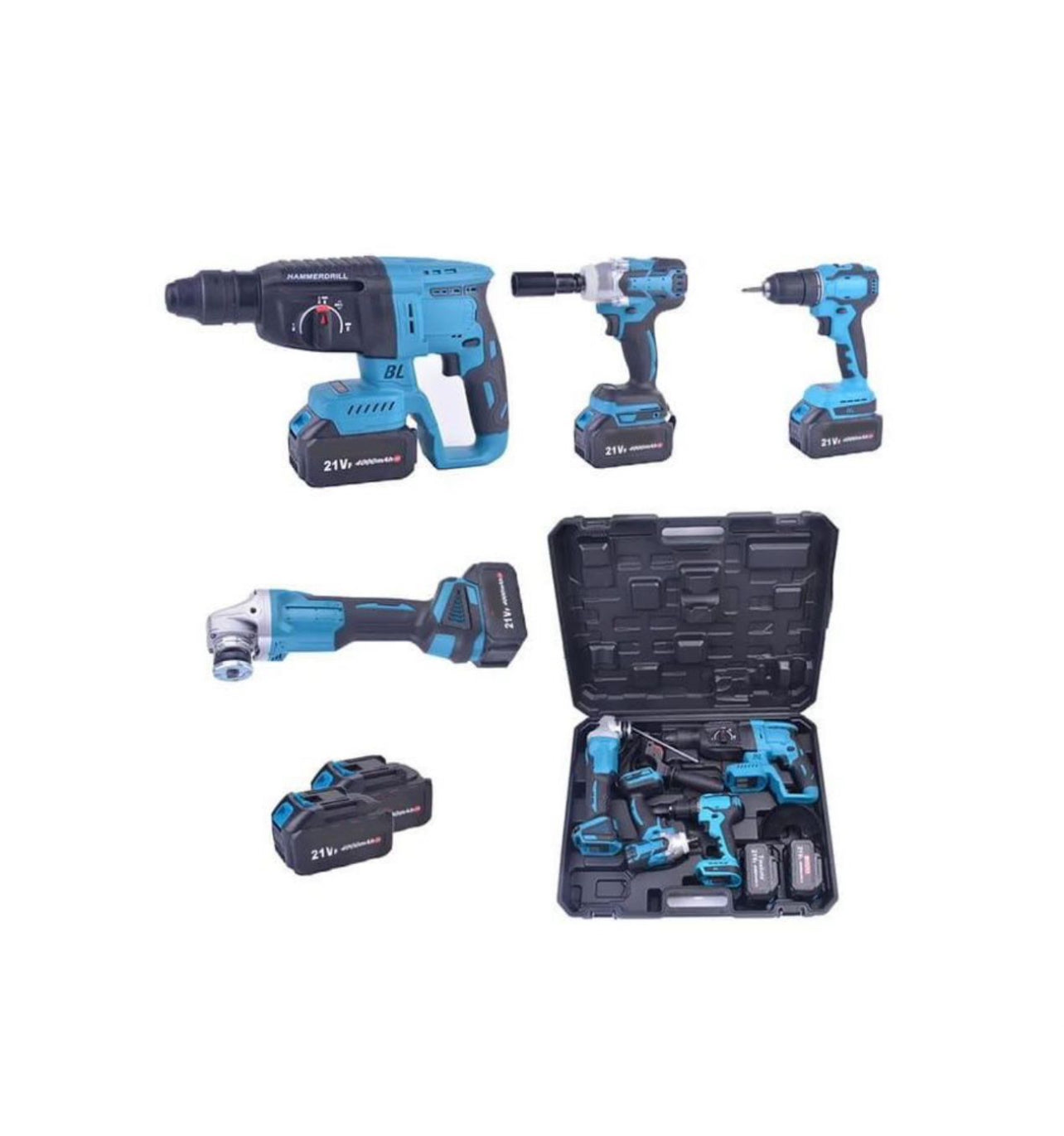 Multifunction Cordless Battery PowerTool Kit -4 Different Tools ...