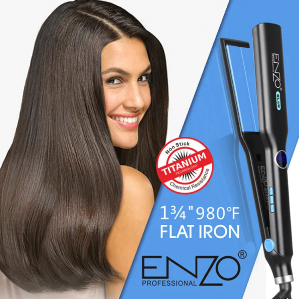 ENZO Professional Fast straightener 3 In 1 Salon Tourmaline Iron ...