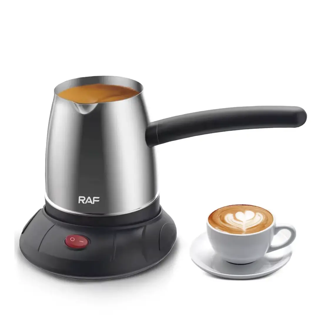 RAF R.150 Electric Coffee Pot 600W - 500ml Stainless Steel Turkish Cof ...