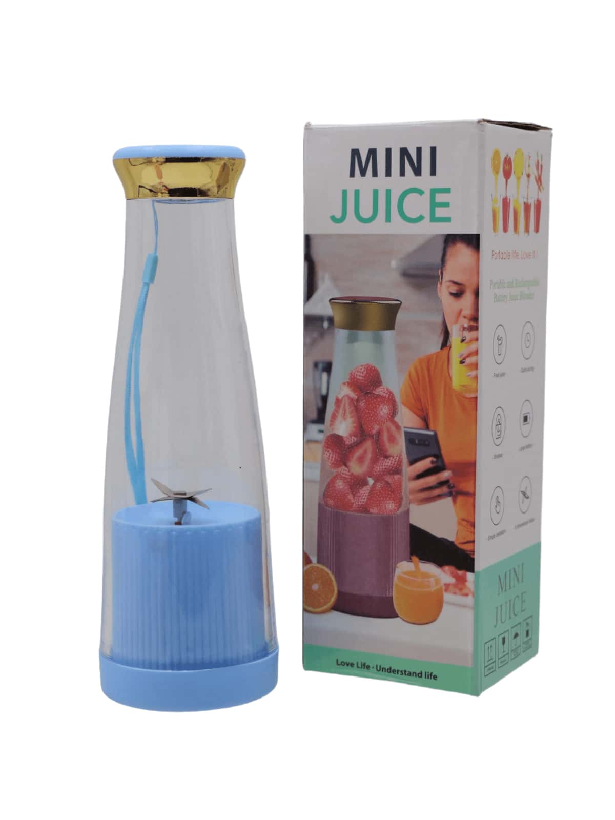 Mini Fast Portable Juicer Blender USB Rechargeable – Megamall Online Store