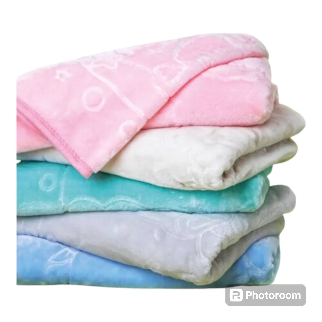 Ultra-Soft Plush Baby Mink Blanket – 120x140cm Poly Cotton, Lightweigh ...