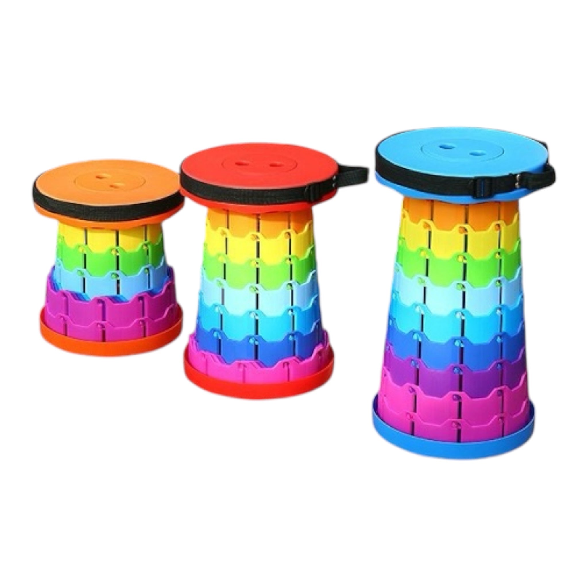 MHome Portable Folding Telescopic Stool Rainbow Colour – Megamall ...