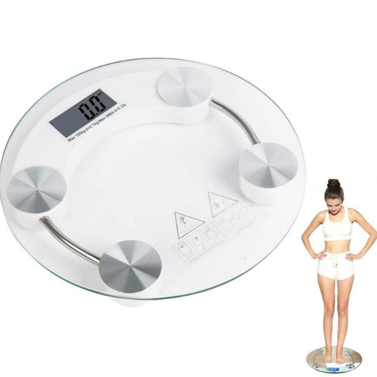 Round Tempered Glass Weighing Scale – Megamall Online Store