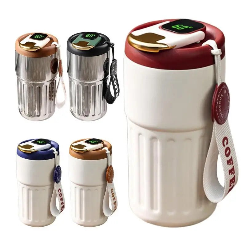 Smart Vacuum Flask Water Digital Vacuum Led Temperature Display Hydrof ...
