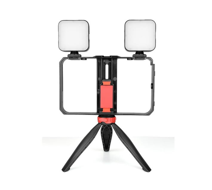 Phone Vlogging Kit with Tripod Grip (Double Light) – Megamall Online Store