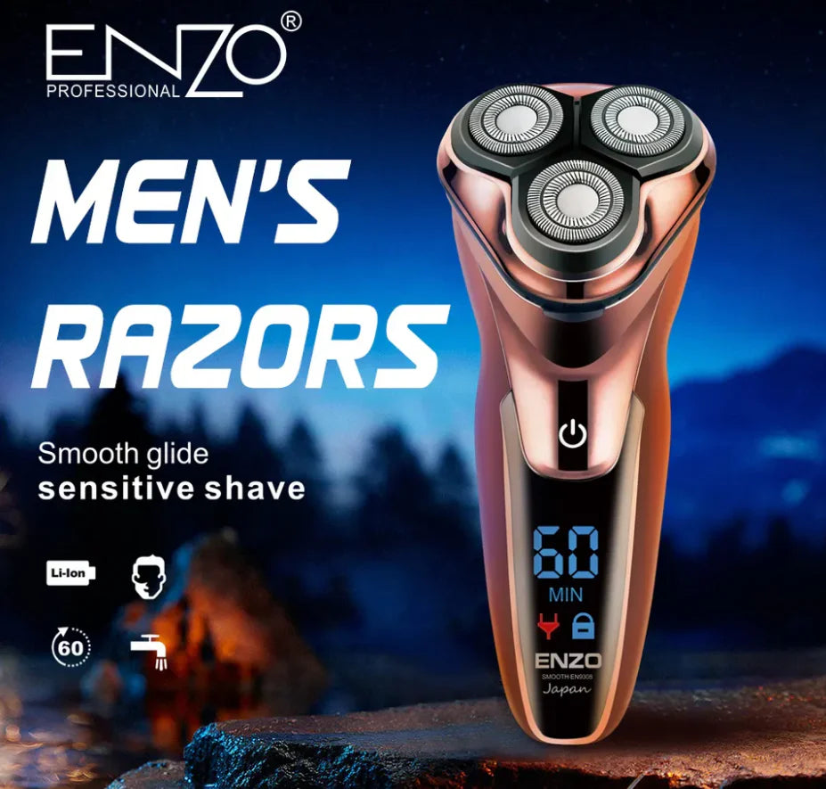 ENZO USB Rotary Rechargeable Electric Shaver – Megamall Online Store
