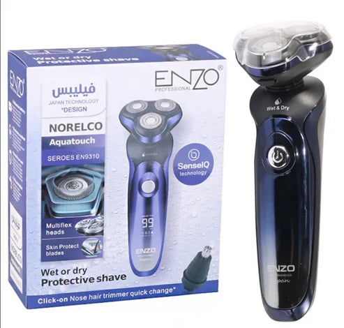 ENZO Professional USB Rechargeable Man Cordless Beard Shaver – Megamall ...