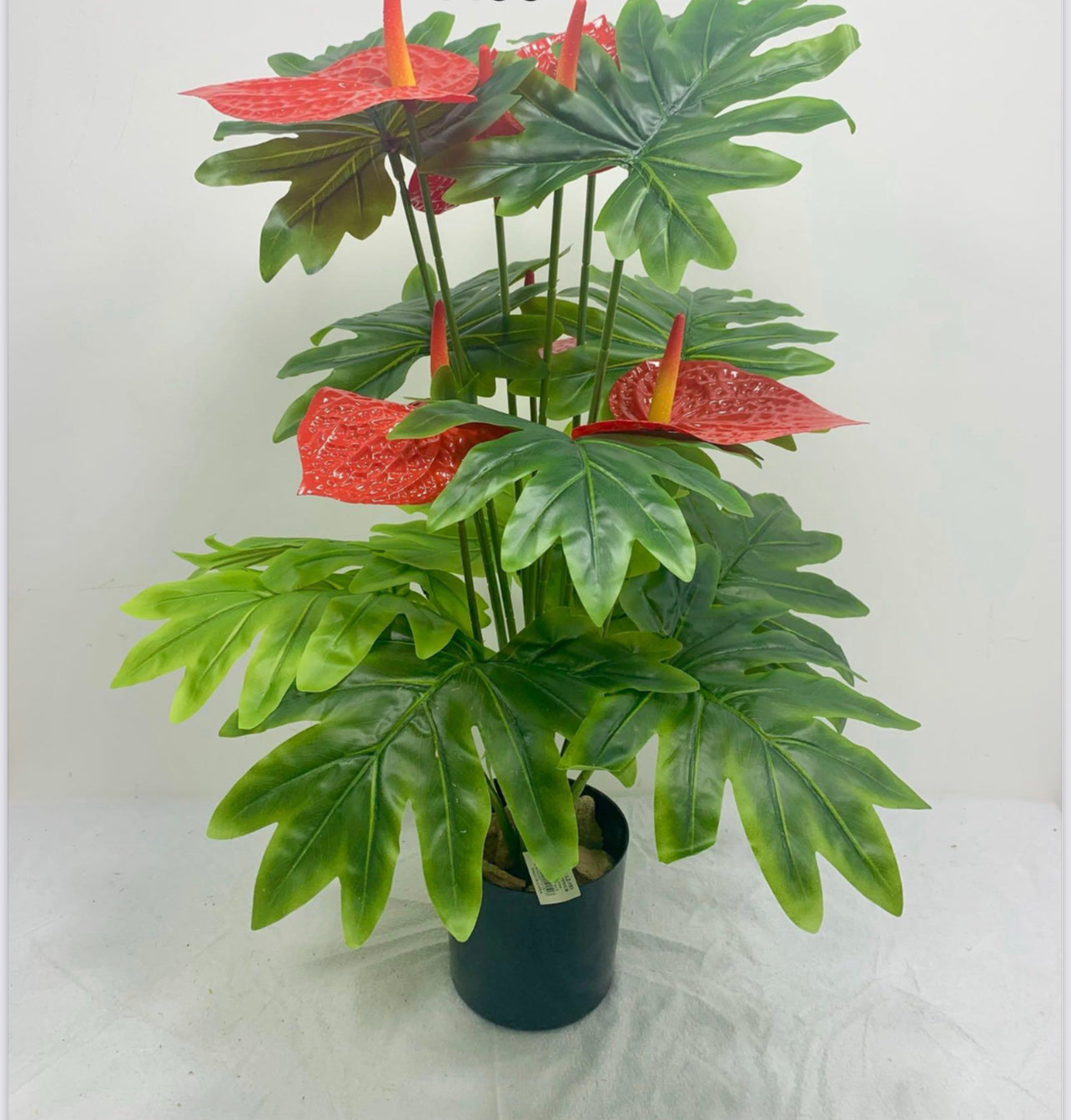 Artificial plant anthurium andraeanum lind plastic green plants-70cm ...