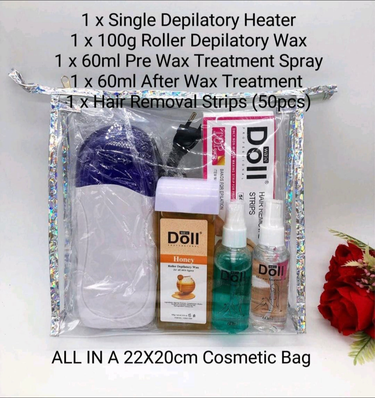 Professional 5 pc Depilatory Waxing Hair Removal Kit 1 – Megamall ...